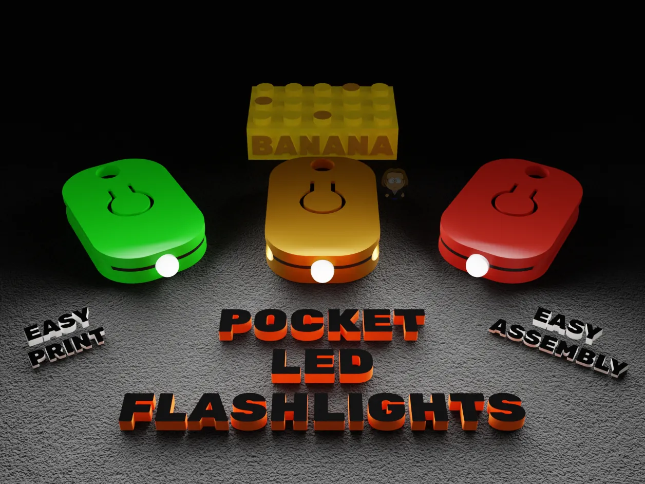 Pocket LED Flashlights by Lyl3 | Download free STL model | Printables.com