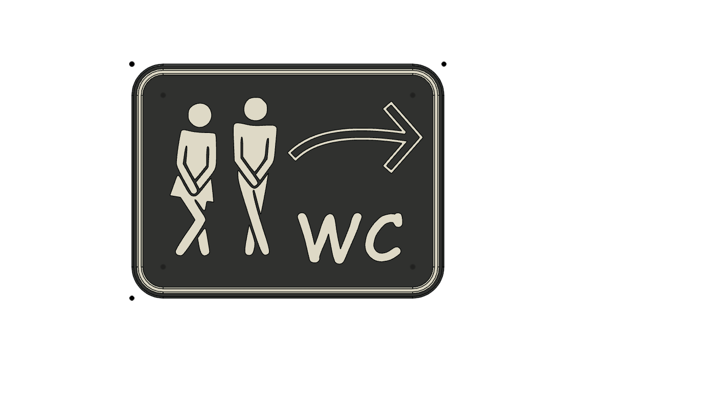WC plate left or right by print3dsrl | Download free STL model ...