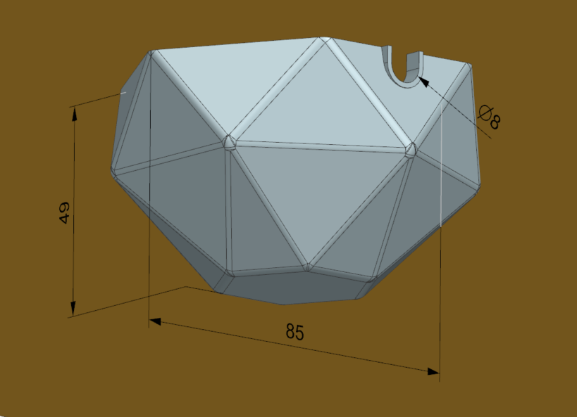 Low Poly Ceiling Lamp Cover by undoz | Download free STL model ...