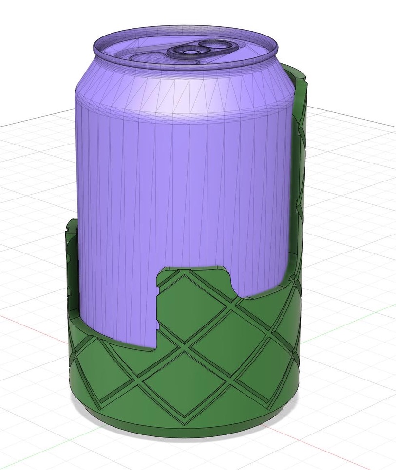 Can holder with small can adapter by blaxcan | Download free STL model ...