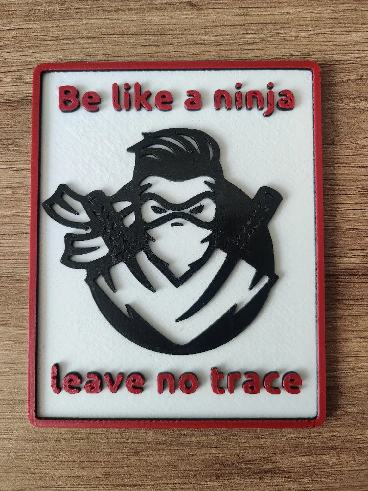 Toilet Ninja - Plaque by nibiru | Download free STL model | Printables.com
