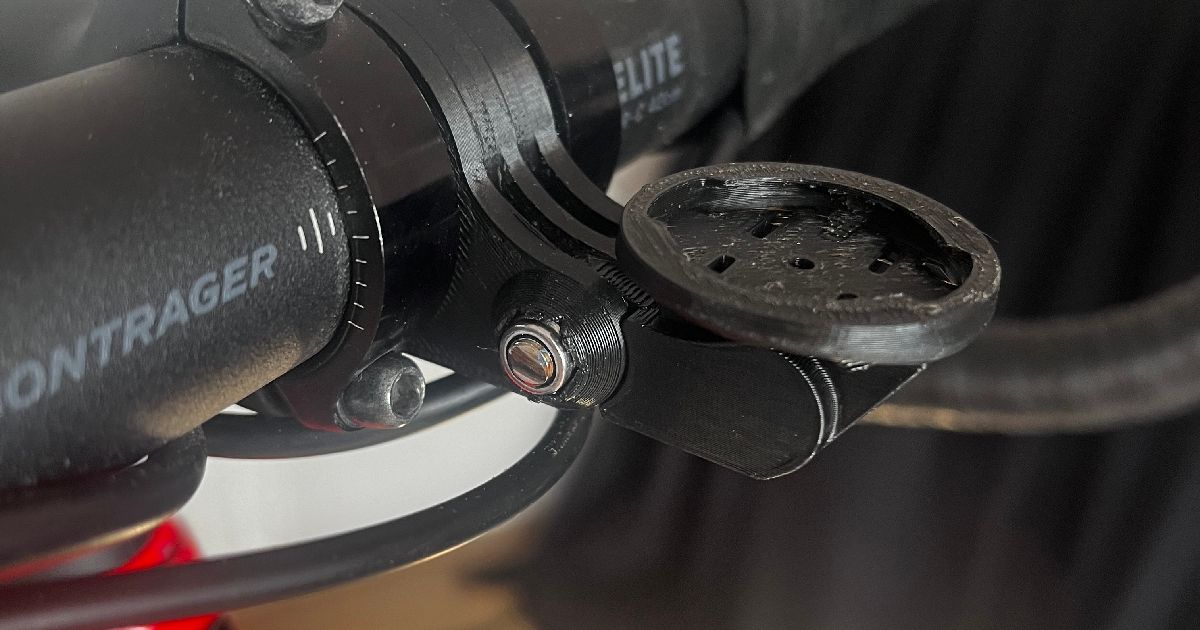 Bontrager Blendr Garmin short mount by LewyTri | Download free STL ...