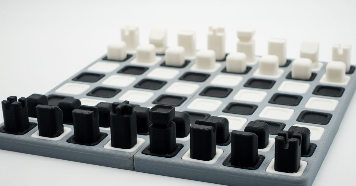 Minimal Chess Set von Kibosh | Kostenloses STL-Modell herunterladen ...