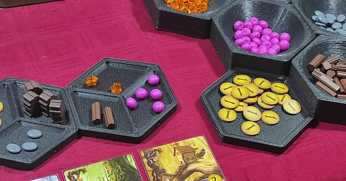 Tabletop hexagonal organisers or snack trays by alan.orth.zg@gmail.com ...