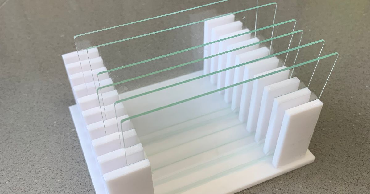 Glass plate rack - western blott, electrophoresis by Luna | Download ...