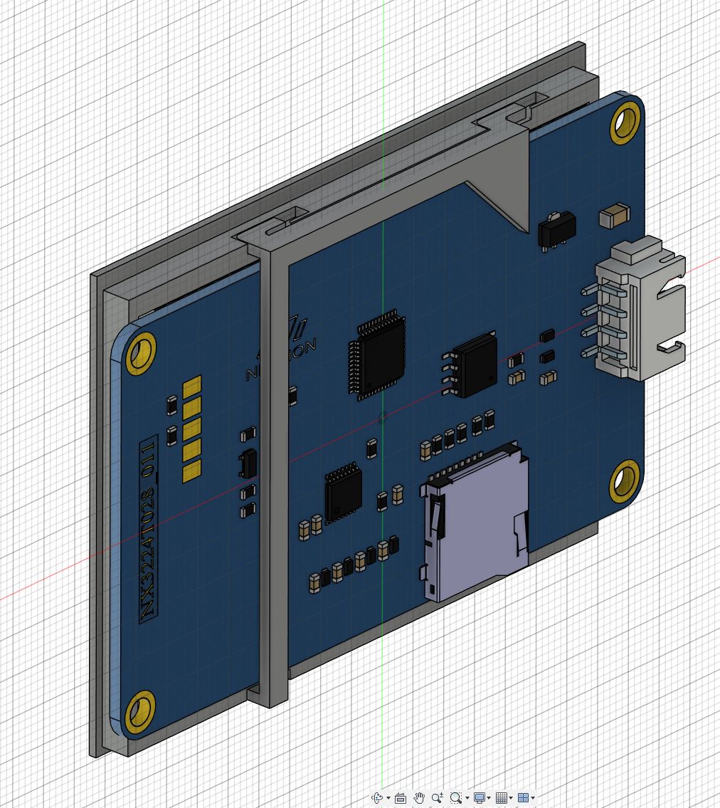 Gaggiuino Rancilio Silvia Nextion 2.8 mount by dud | Download free STL ...