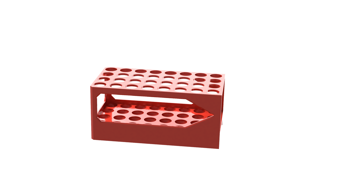 Test Tube Rack 4x8 by Salman 3DP | Download free STL model | Printables.com