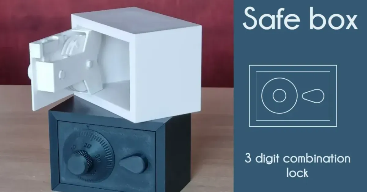Safe Box - With Combination by William Chapanian | Download free STL ...