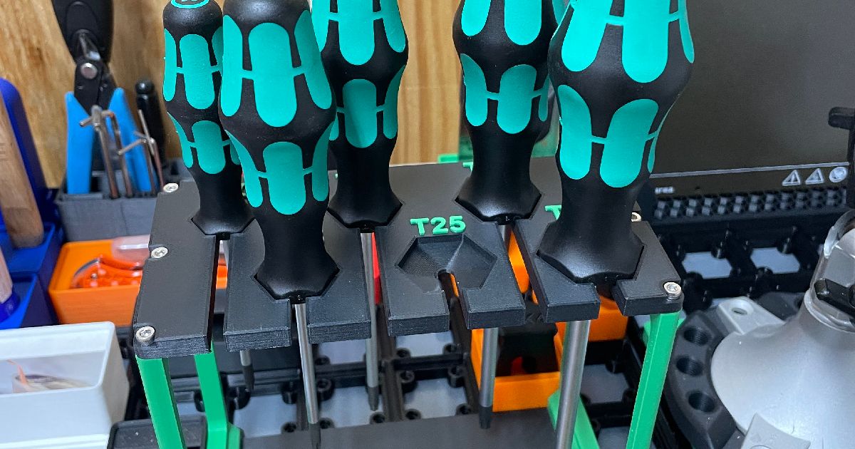 Wera Torx drivers holder gridfinity by Douglas Hale | Download free STL ...