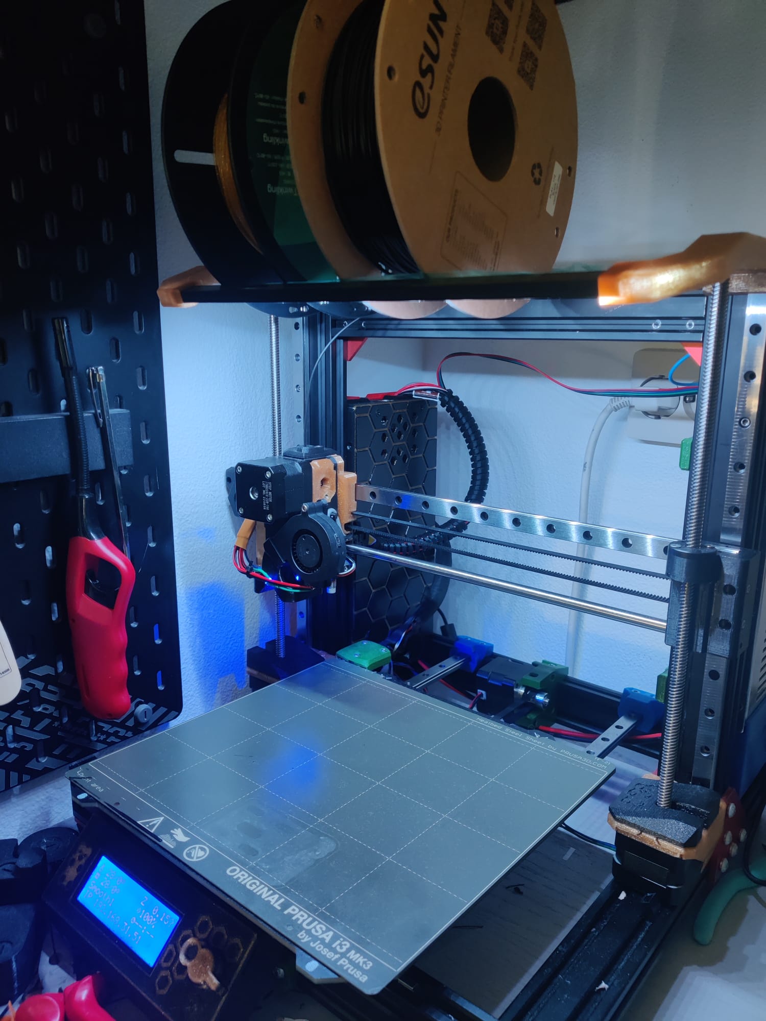 Prusa Bear Linear Rails Z Top Led bar holder combo by Suat | Download ...