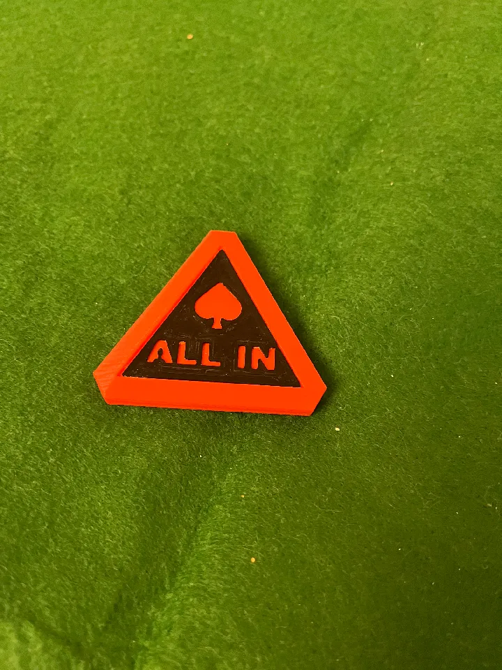 All-in Poker chip triangle by Vaip44 | Download free STL model ...