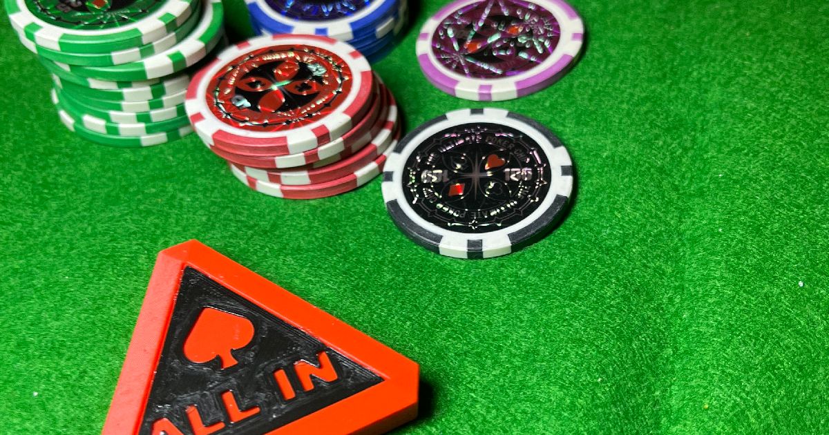 All-in Poker chip triangle by Vaip44 | Download free STL model ...