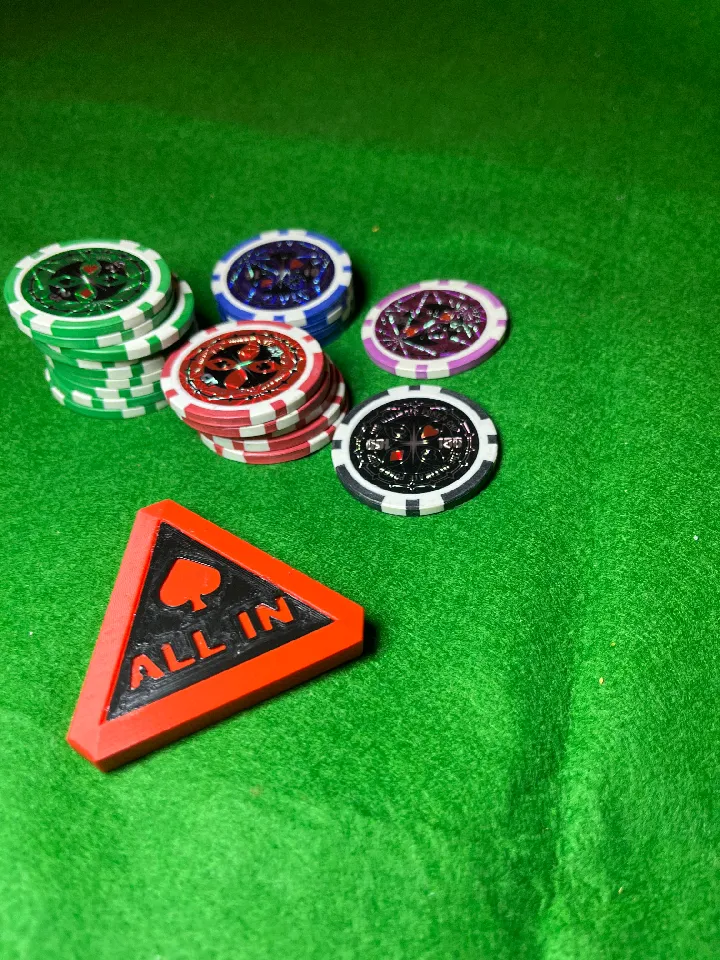 All-in Poker chip triangle by Vaip44 | Download free STL model ...