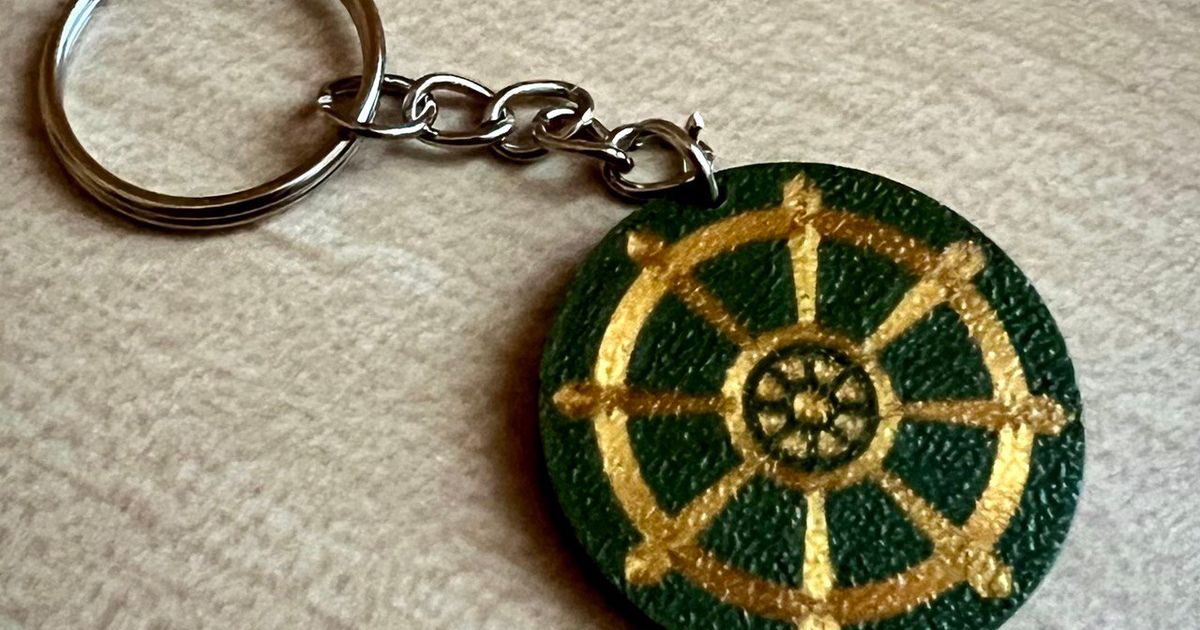 The Dharma Wheel key chain by florinux | Download free STL model ...