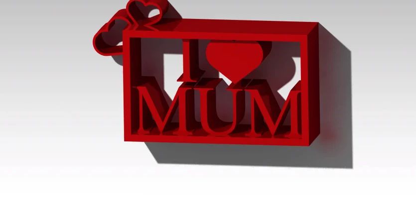 MUM KEYCHAIN by TeamZ Designs | Download free STL model | Printables.com