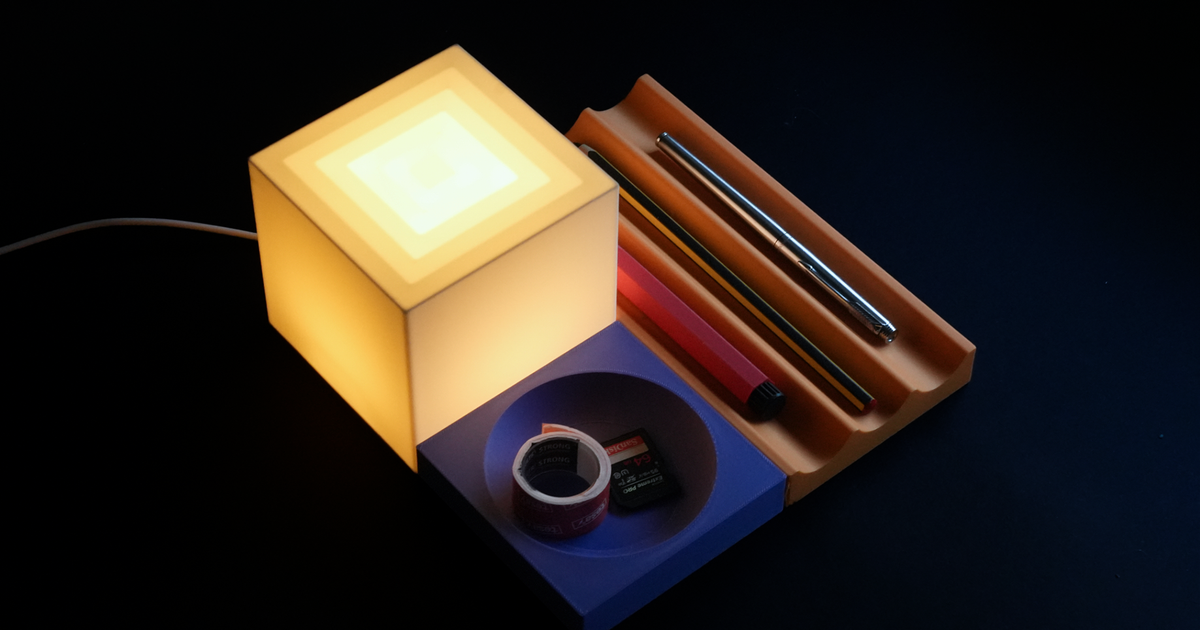 LightCube - Lamp compatible with CubeForm System by Downloaded Goods | Download free STL model ...