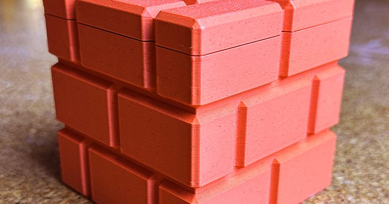 Mario Brick Box with Magnetic Lid by Forma | Download free STL model ...