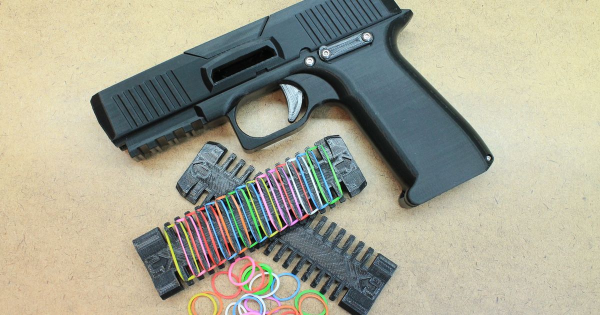 Mag Fed Mini Rubber Band Gun by FADesigns | Download free STL model ...