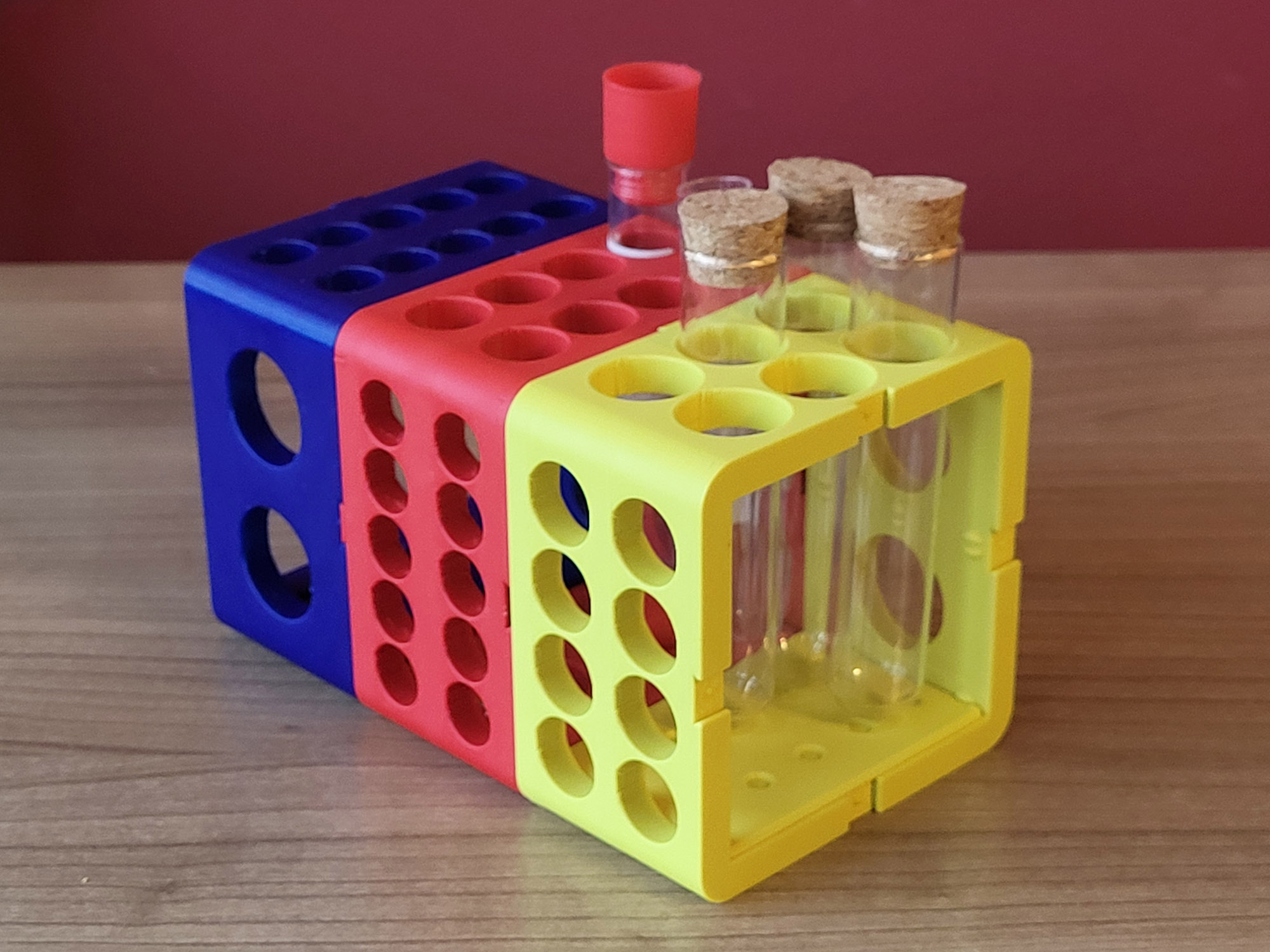 Modular Test Tube Rack (ISO 4142:2002) by jonnieZG | Download free STL ...