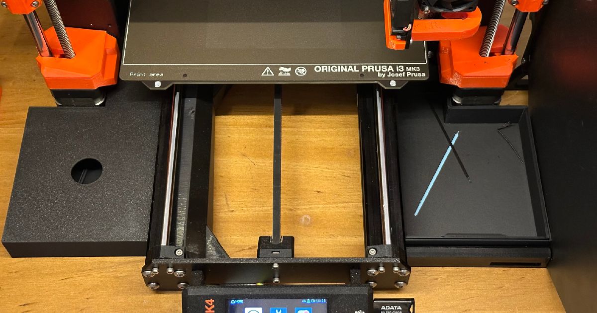 Prusa MK4 MMU3 Bin, Filament Trash Insert and Lid por wedgeworks ...