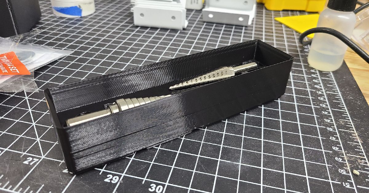 TEMO (Imperial) Step Drill Storage (Stackable) - Gridfinity by kvn5x4 ...