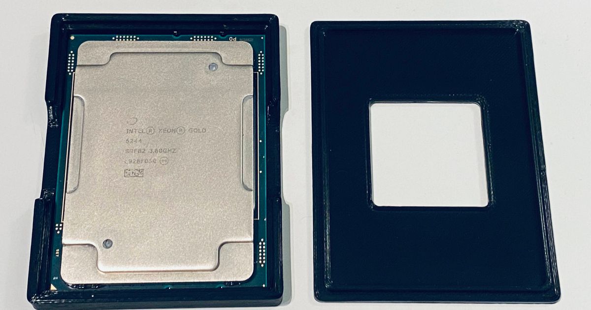 Intel LGA3645 CPU storage box with lid by nochkin | Download free STL ...