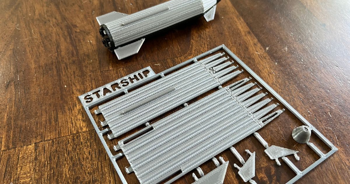 SpaceX Starship Kit Card by mkasberg | Download free STL model ...