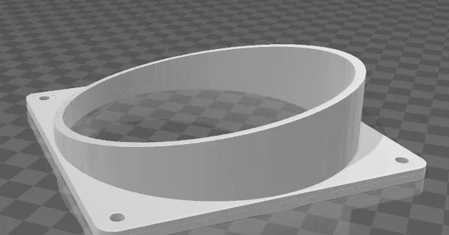 120mm Angled Computer Fan mount by Dragonsmurf | Download free STL ...