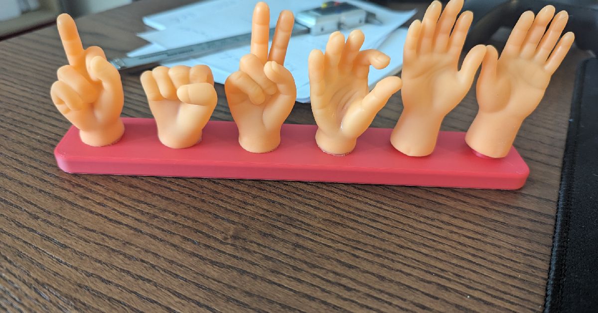Stand for tiny hands by Smurfbyter | Download free STL model ...