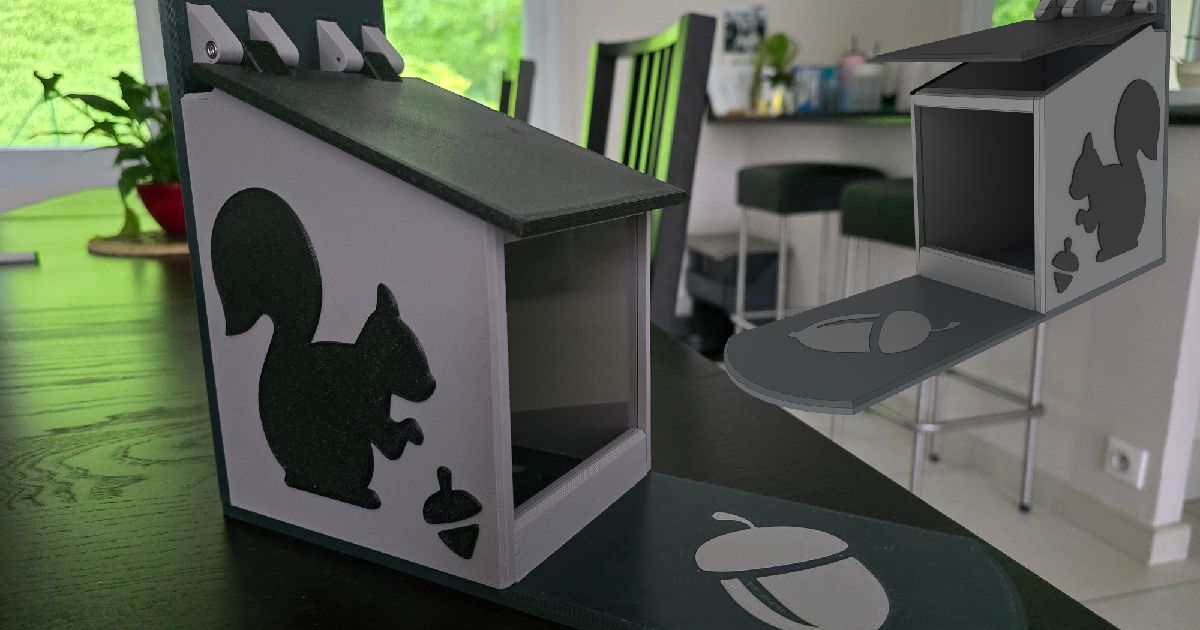 Squirrel Feeder by Regis | Download free STL model | Printables.com