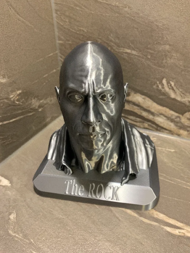 The Rock Bust by C B | Download free STL model | Printables.com