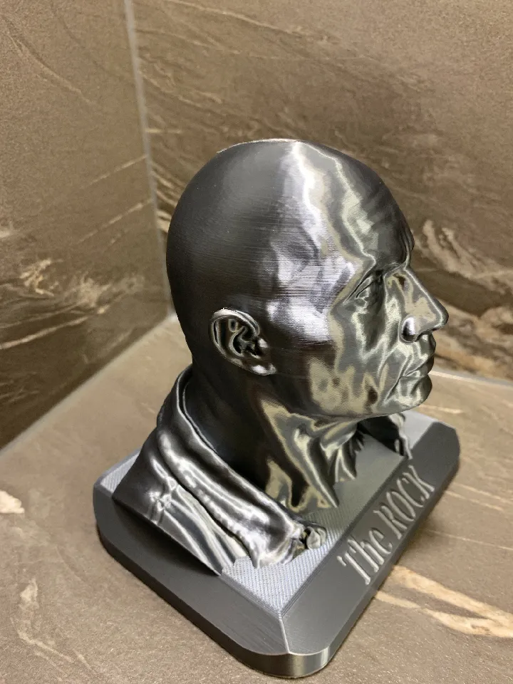 The Rock Bust by C B | Download free STL model | Printables.com