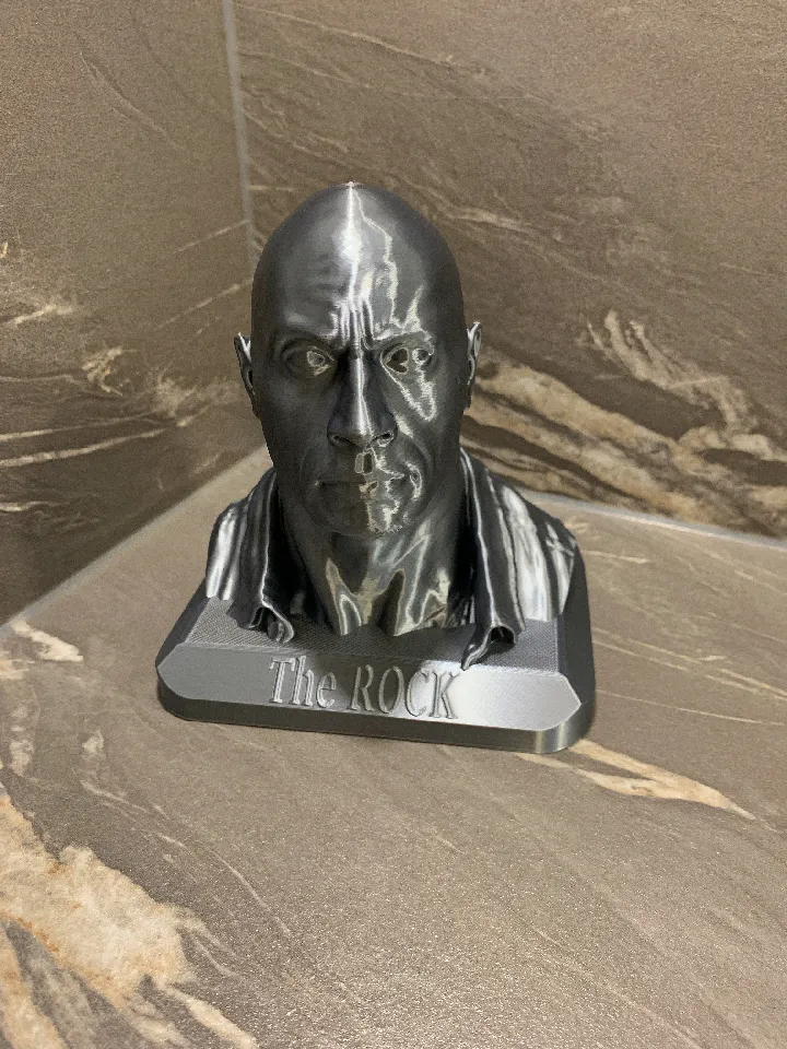 The Rock Bust by C B | Download free STL model | Printables.com