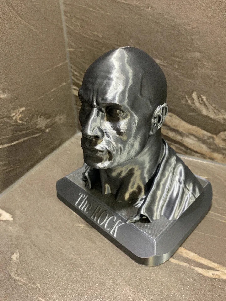 The Rock Bust by C B | Download free STL model | Printables.com