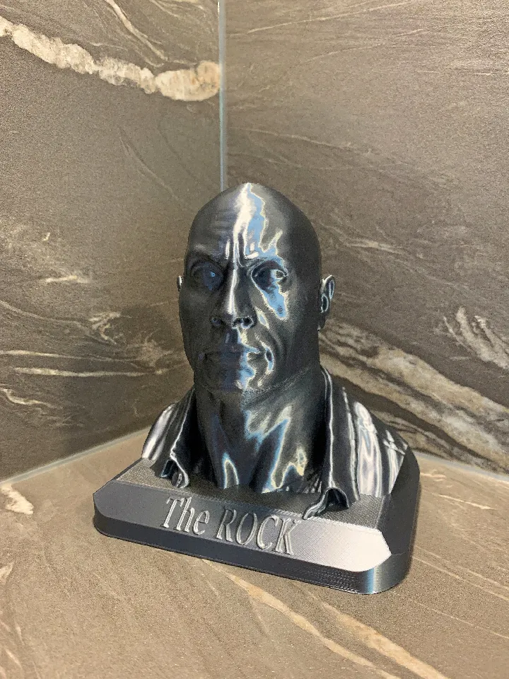 The Rock Bust by C B | Download free STL model | Printables.com