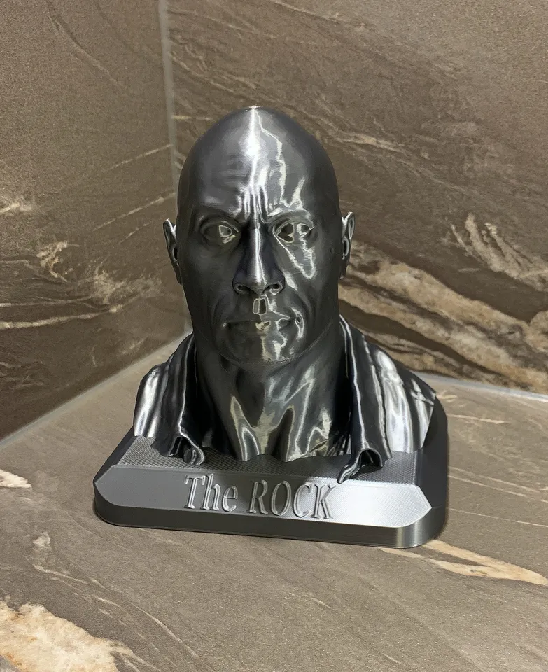 The Rock Bust by C B | Download free STL model | Printables.com