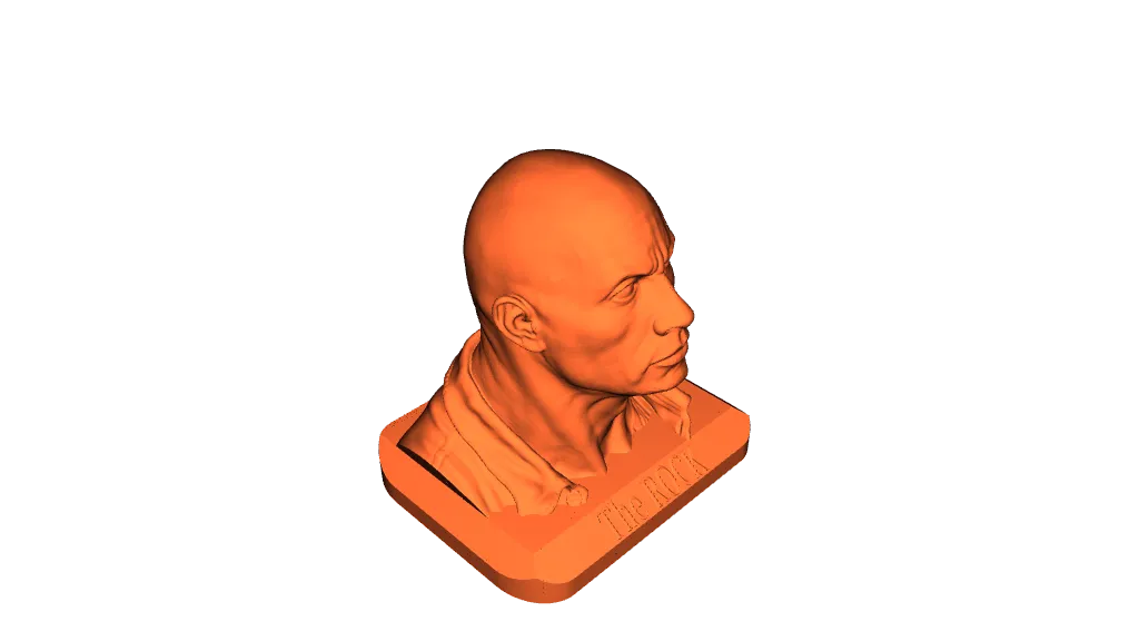 The Rock Bust by C B | Download free STL model | Printables.com