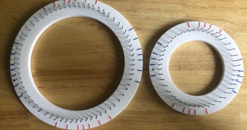 Plain weave circle looms by Knittingand | Download free STL model ...