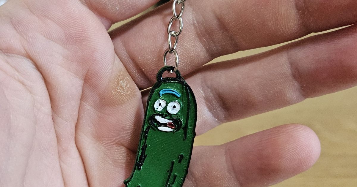 Pickle Rick Keychain por zan.kostas | Descargar modelo STL gratuito ...