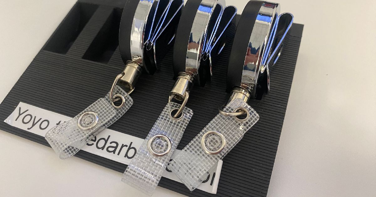 Retractable badge holder lined up by Dalsgaard | Download free STL ...