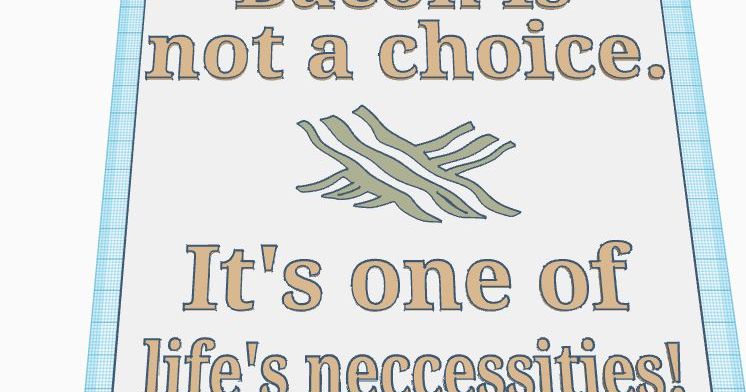 Bacon Sign by Phantom Printer | Download free STL model | Printables.com