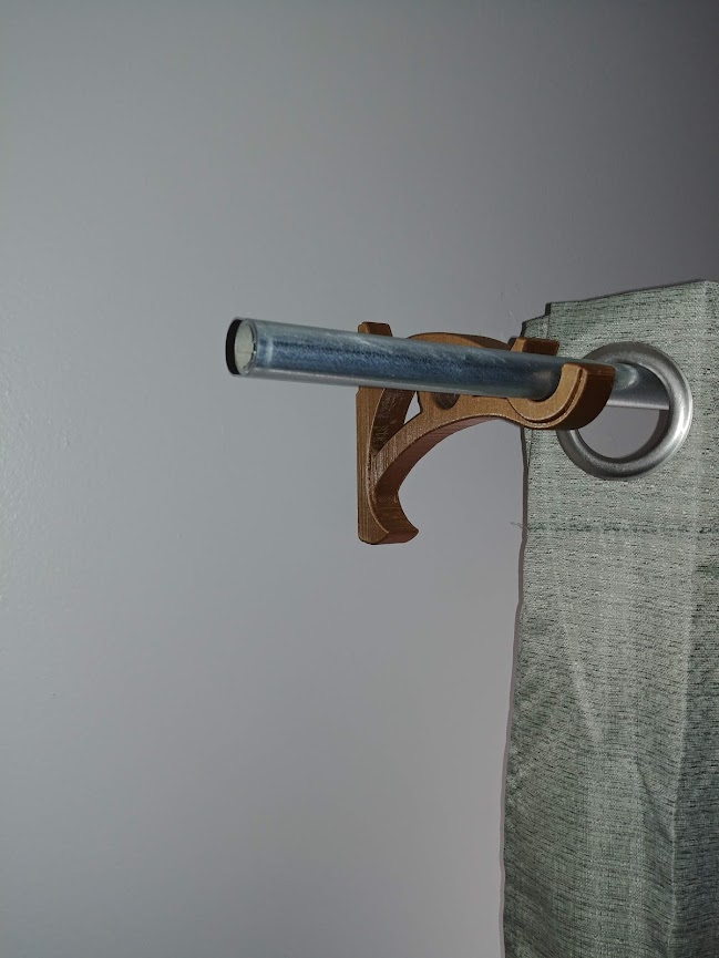 Curtain Rod Bracket - Metal Style by AlmightyFireFly | Download free ...