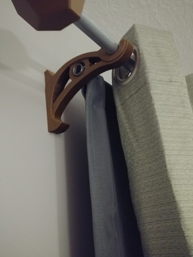 Curtain Rod Bracket - Metal Style by AlmightyFireFly | Download free ...