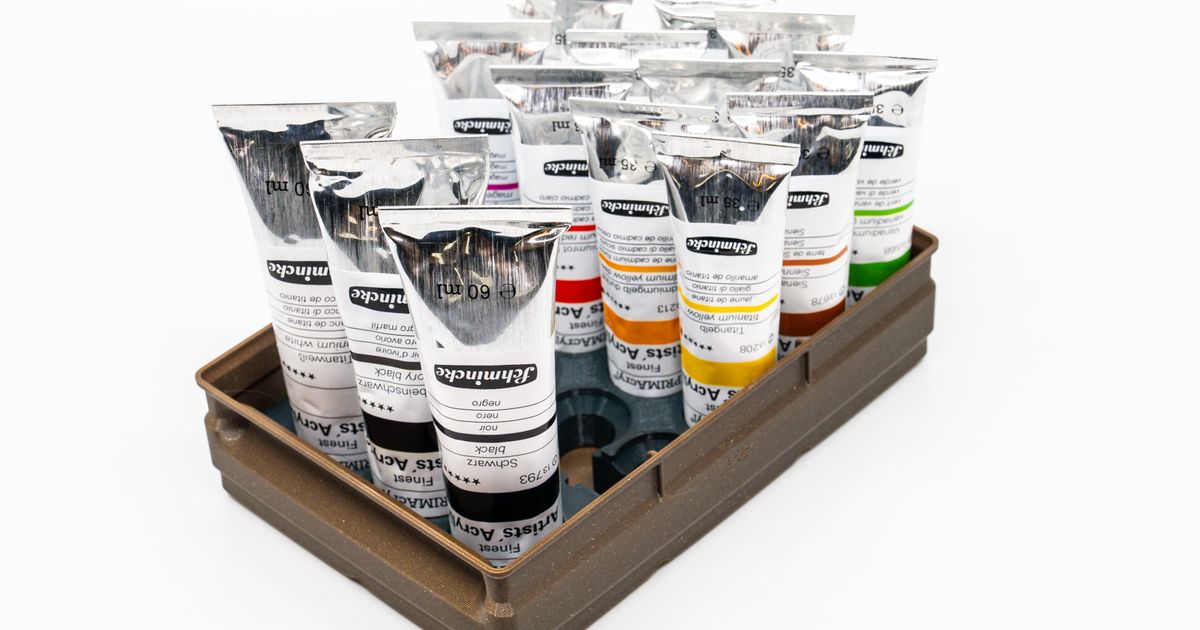 Inserts for Small Paint Tubes for LR2052 Storage Box System by Lucky ...