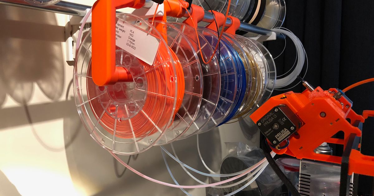 Prusa MMU 2 - Hanging Filament Guide by RNLDNKP | Download free STL ...