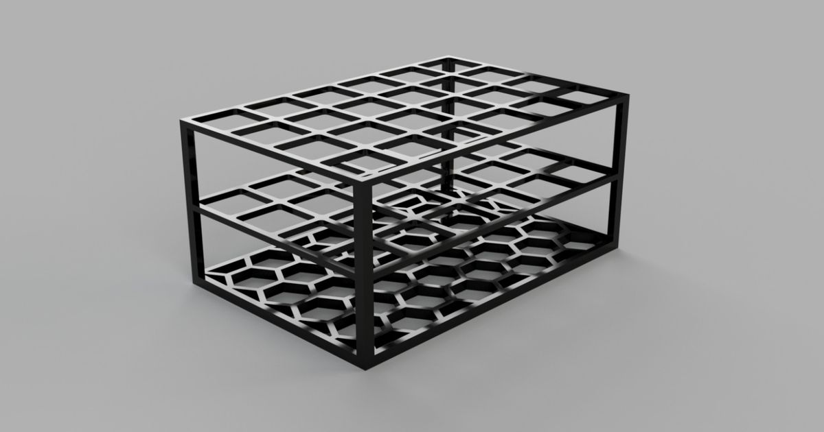 Big Tube Tray 4x6 (no supports) by Triggl3r | Download free STL model ...