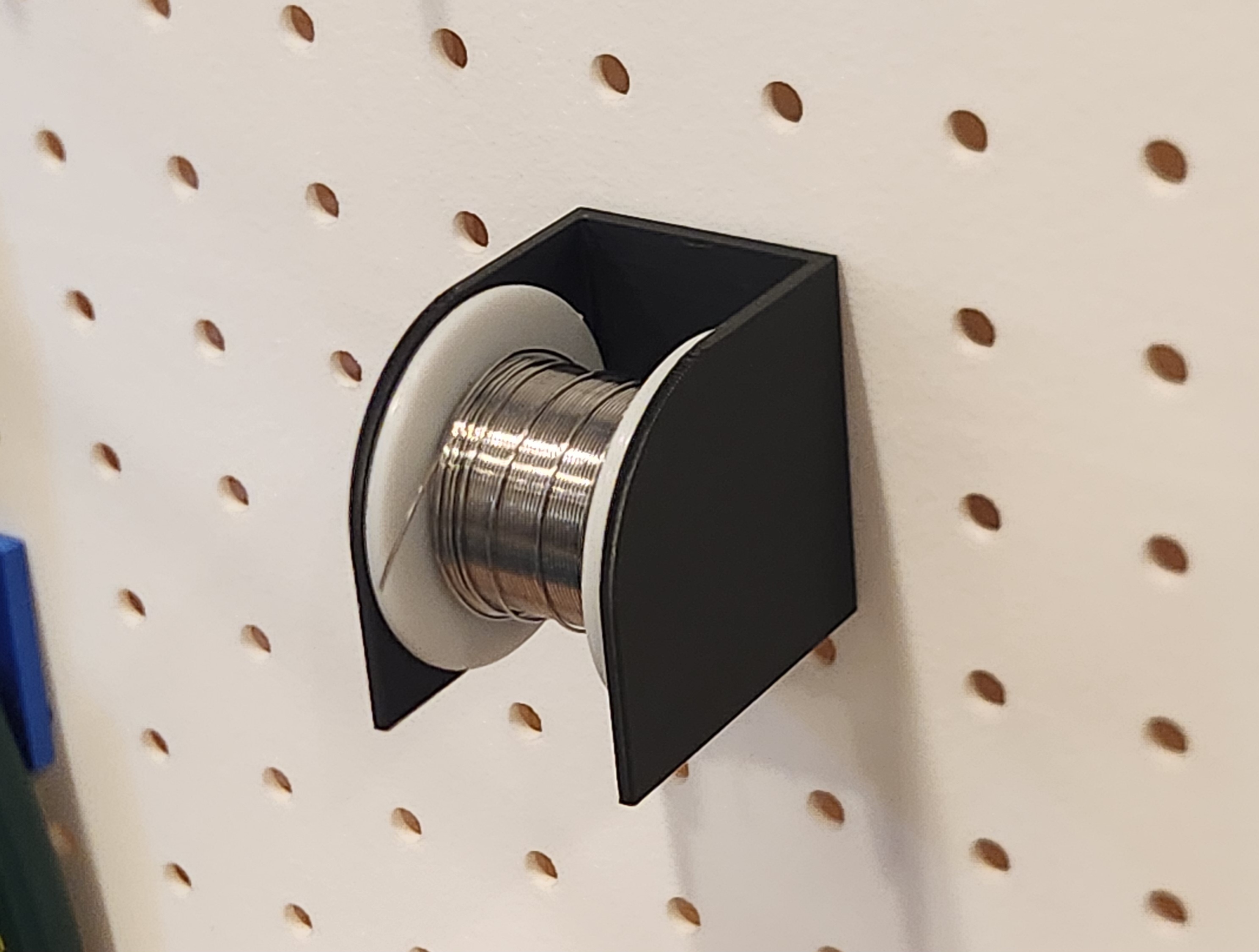 Pegboard Solder Spool Holder by Rubiks Cube | Download free STL model ...