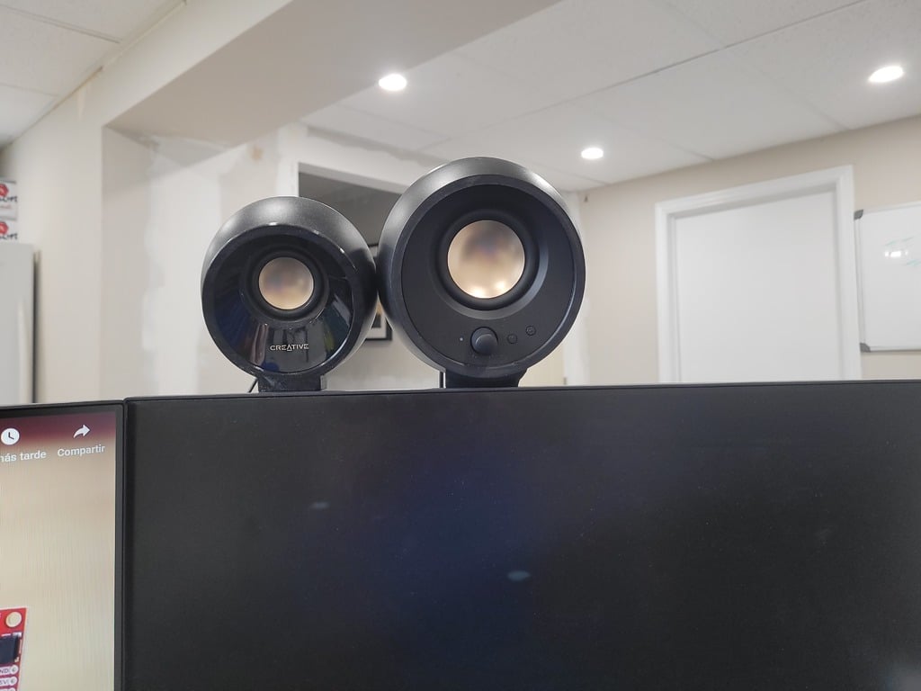 Creative Pebble X Monitor Mount: Save Desk Space with Style! by Nahuel ...