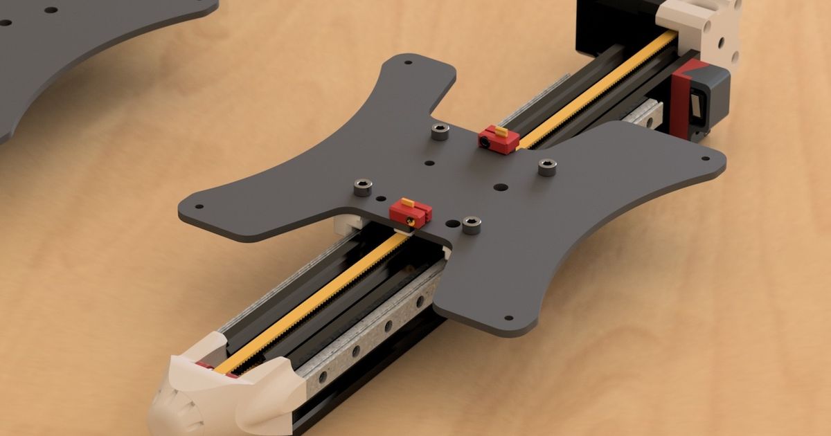 Full Y axis setup - tensioner - dual rail mount - motor mount up to ...