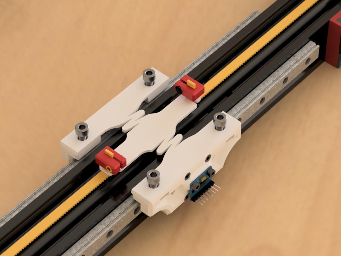 Full Y axis setup - tensioner - dual rail mount - motor mount up to ...